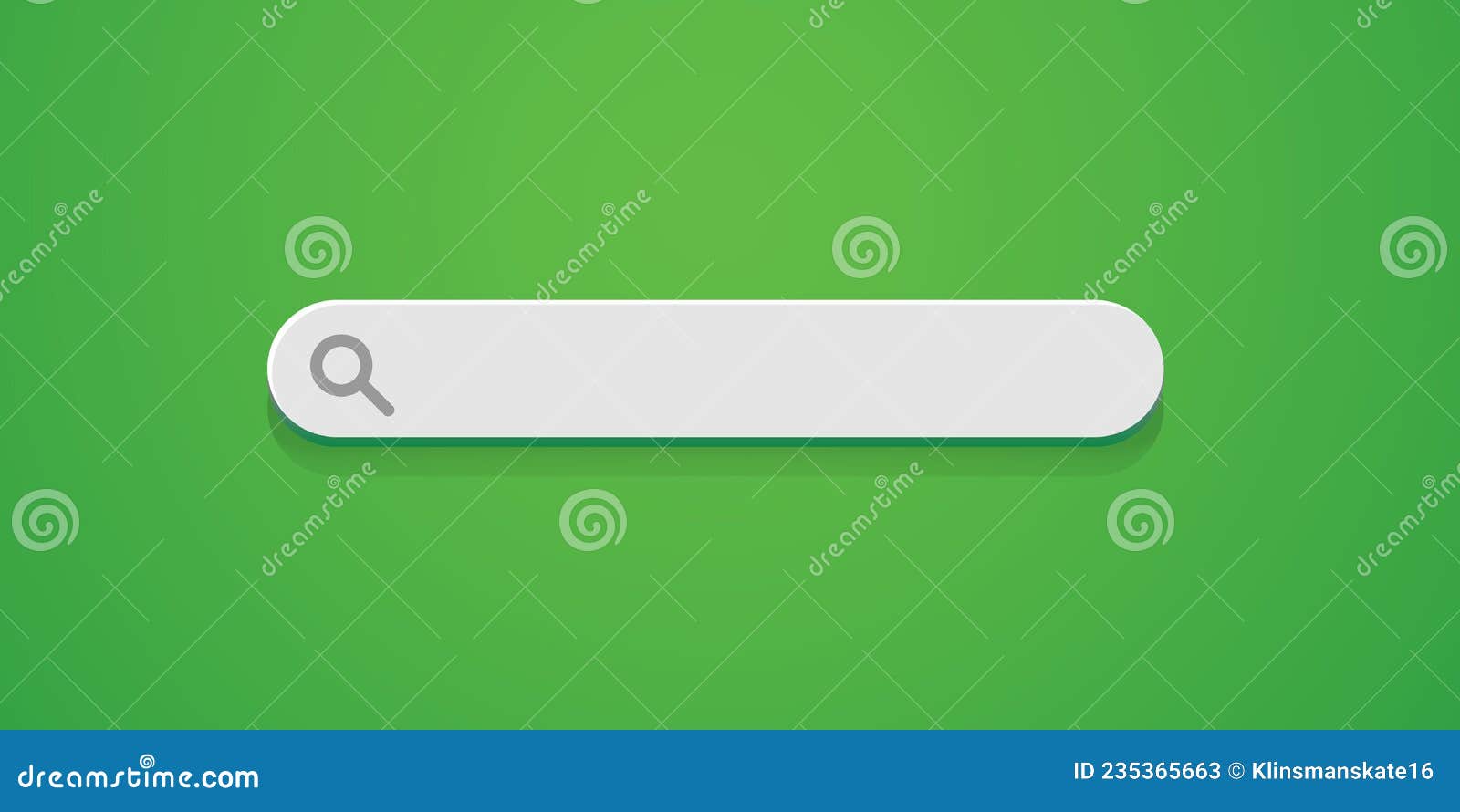 Minimal Blank Search Bar on Green Background Stock Vector ...