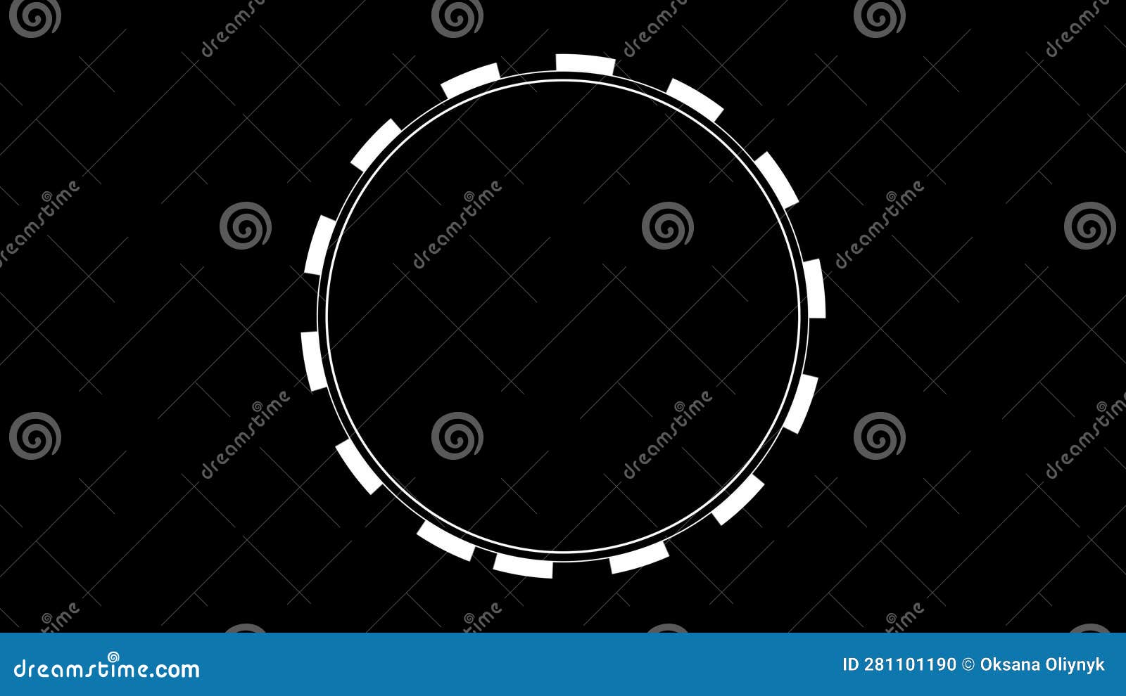 Minimal Black and White Preloader with Circle. Loading Wheel Animation ...