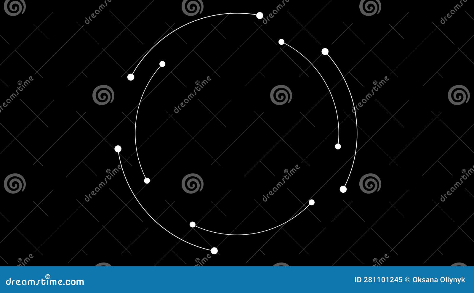 Minimal Black and White Preloader with Circle. Loading Wheel Animation ...