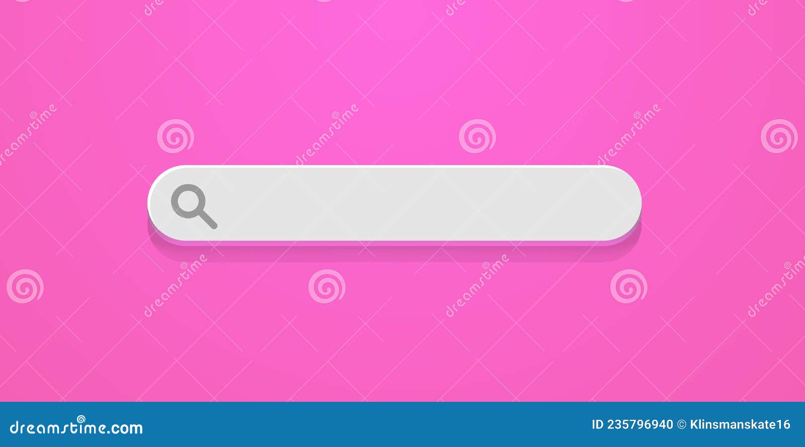 Minimal Blank Search Bar on Pink Background Stock Vector - Illustration ...