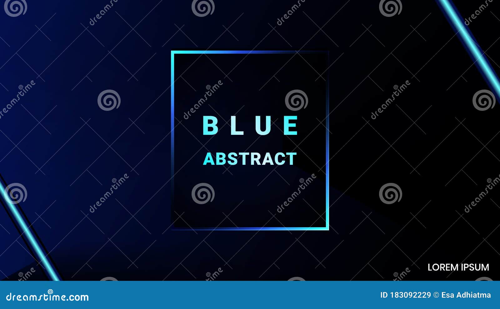 Minimal Blue Abstract Modern Background Stock Vector - Illustration of ...