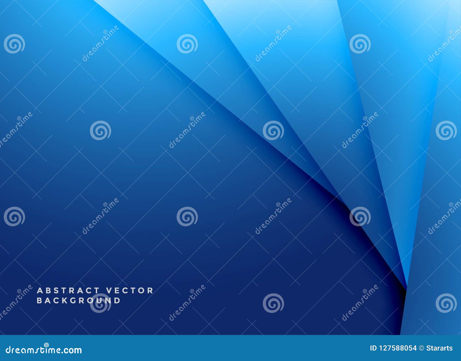 Minimal Blue Geometric Shapes Background Stock Vector - Illustration of ...