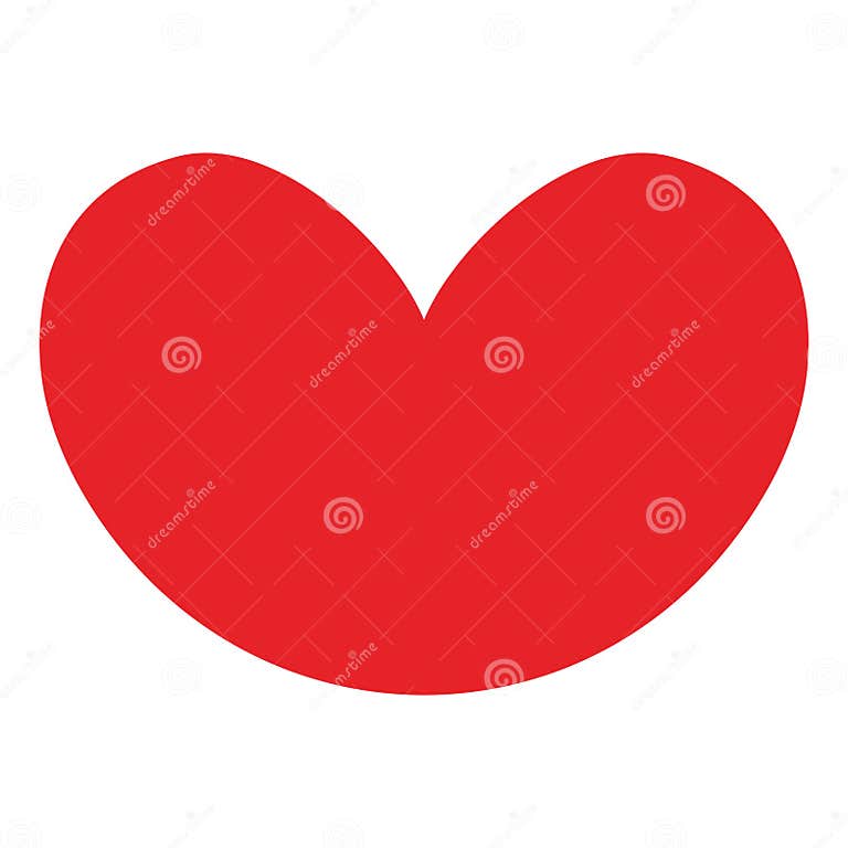 Minimal bold heart stock illustration. Illustration of symbol - 357574103