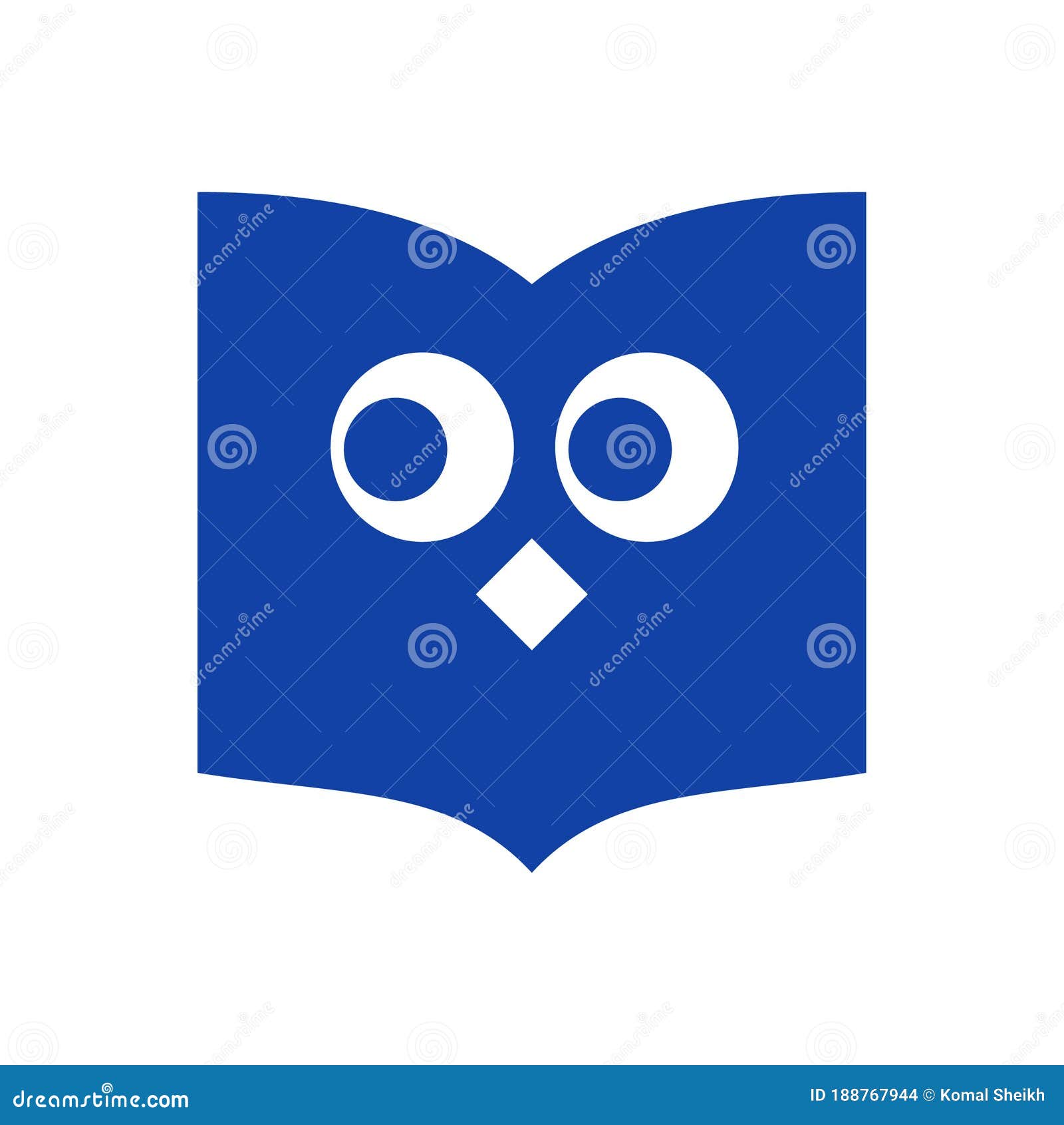 Minimal Book Icon Educational Logo Illustration Stock Vector ...