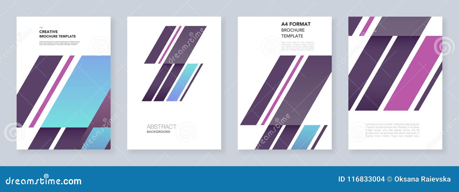 Minimal Brochure Templates. Abstract Background with Dynamic Diagonal ...