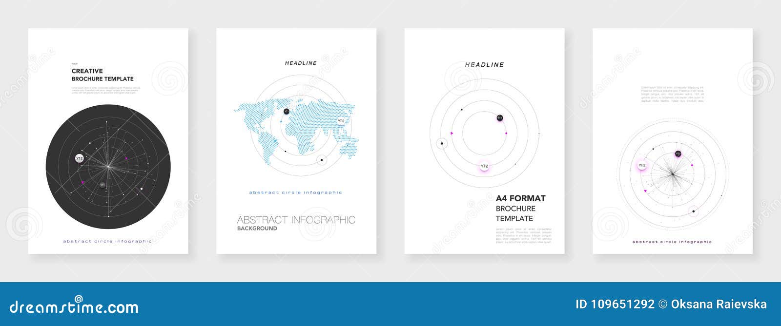 Minimal Brochure Templates. Infographic Stock Vector - Illustration of ...