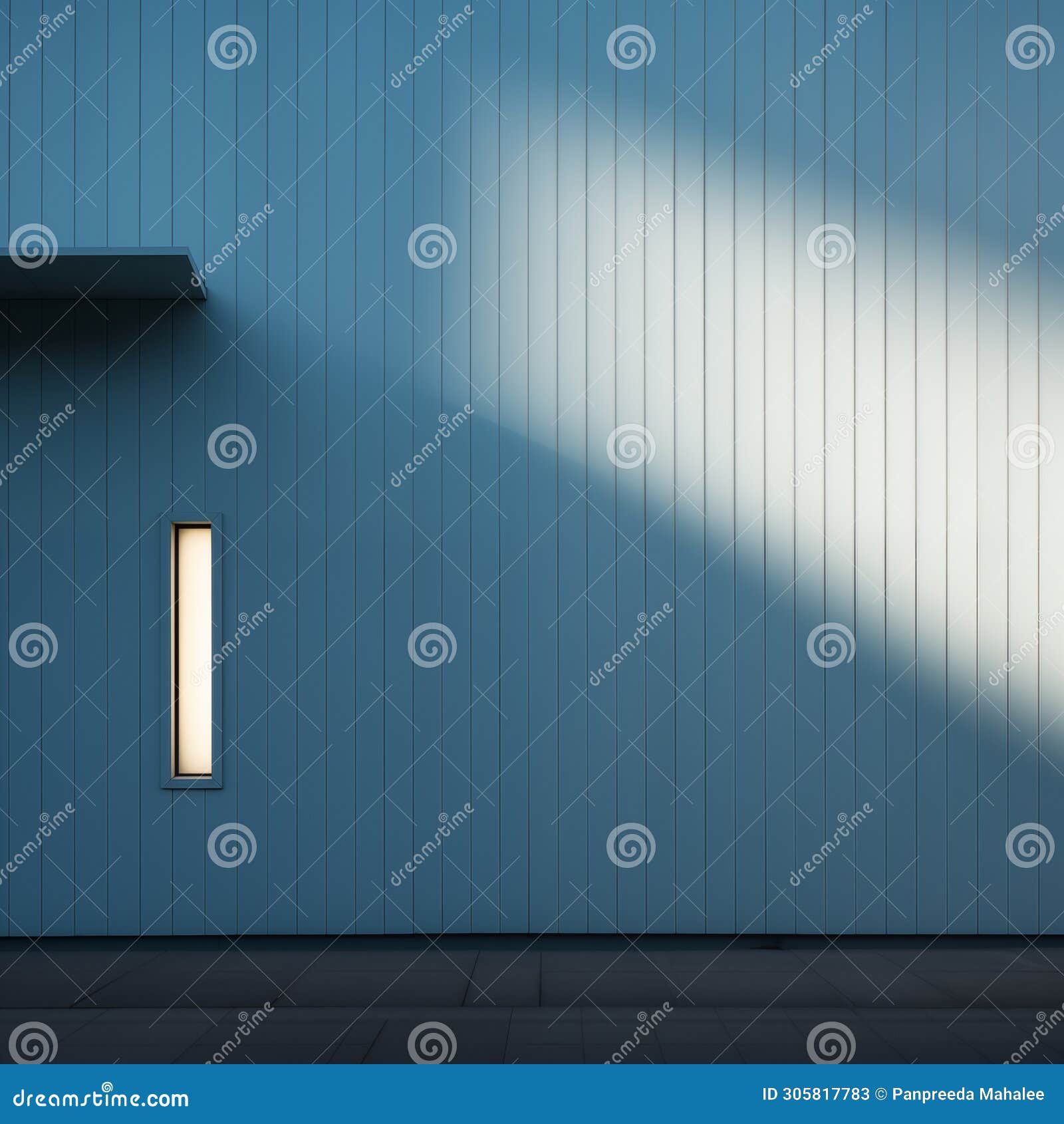 Minimal Building with Light, for Abstract Background. Stock ...