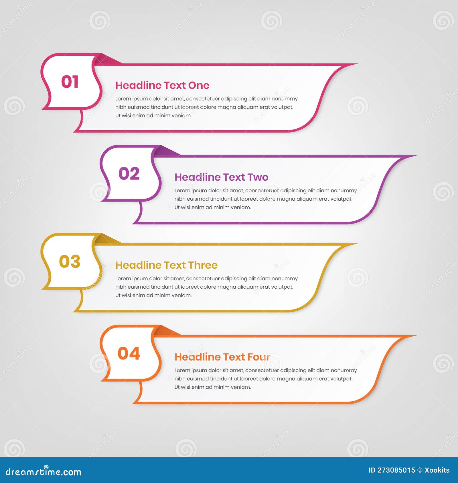Minimal Business Data Presentation with Infographic Steps or Process ...