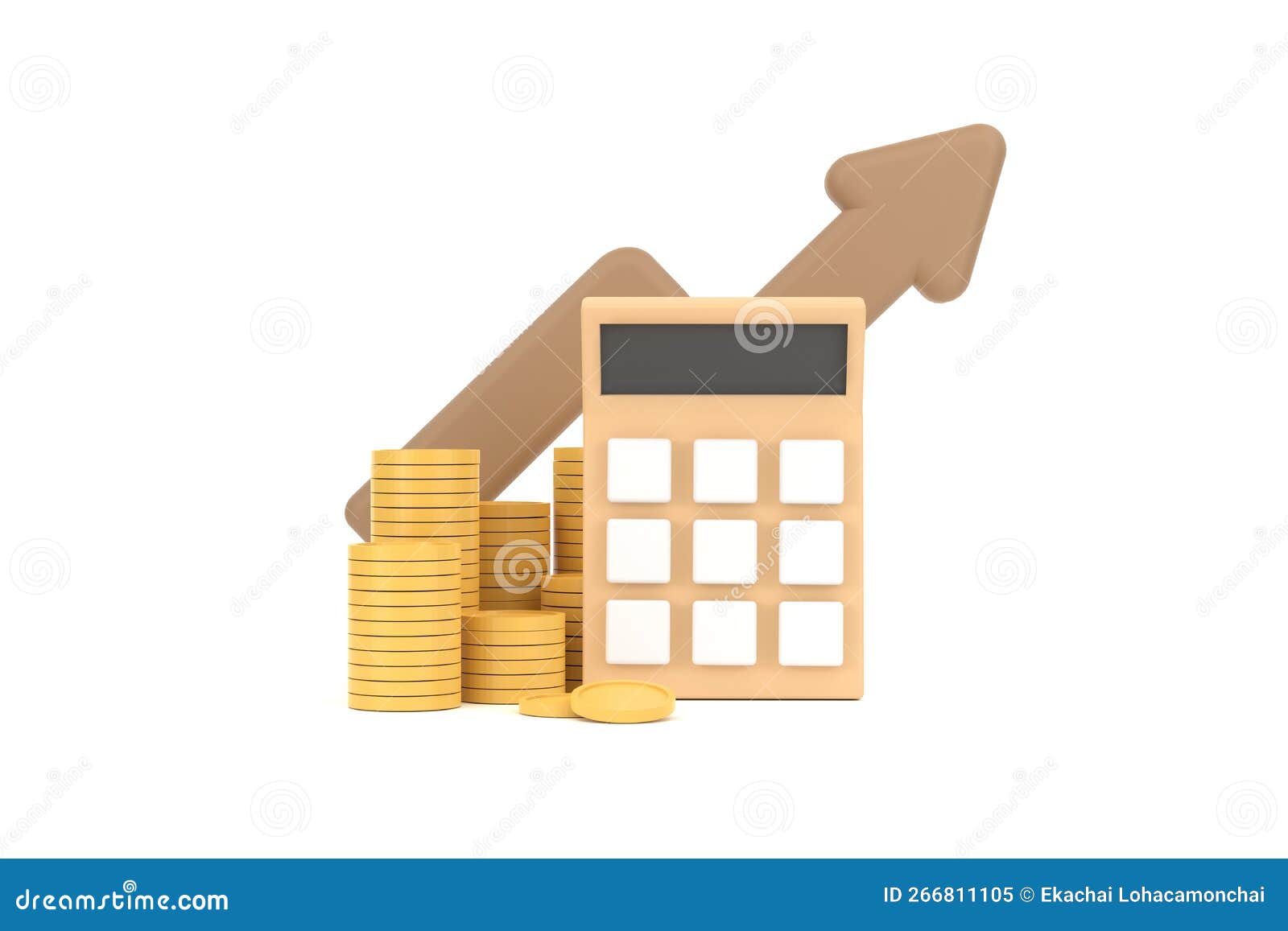 Minimal Calculator Concept of Financial Management. Calculator with ...