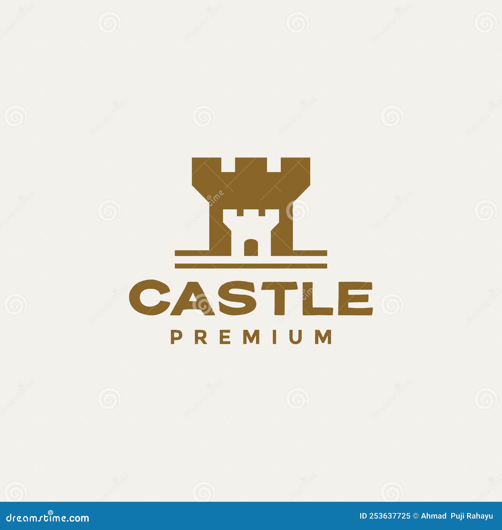Minimal Castle Gate Logo Design Stock Vector - Illustration of creative ...
