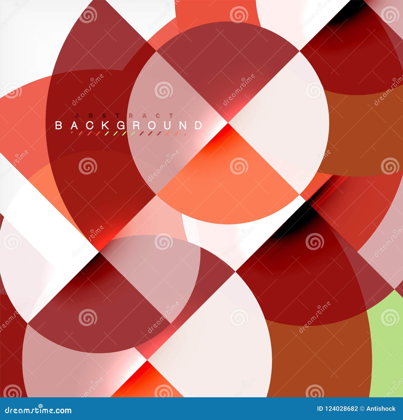 Minimal Circle Abstract Background Design, Multicolored Template for ...