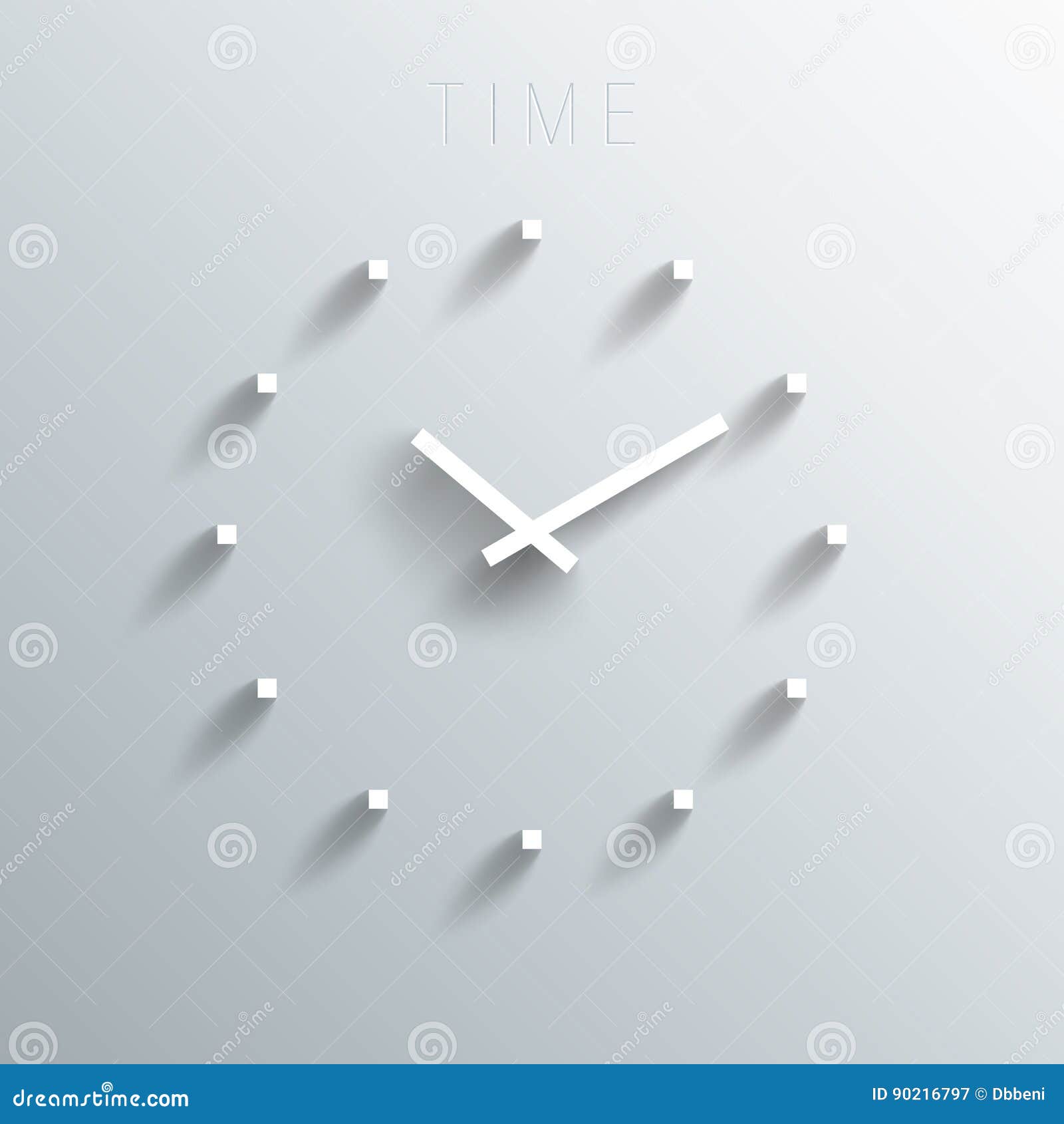 Minimal Clock stock vector. Illustration of history, icon - 90216797