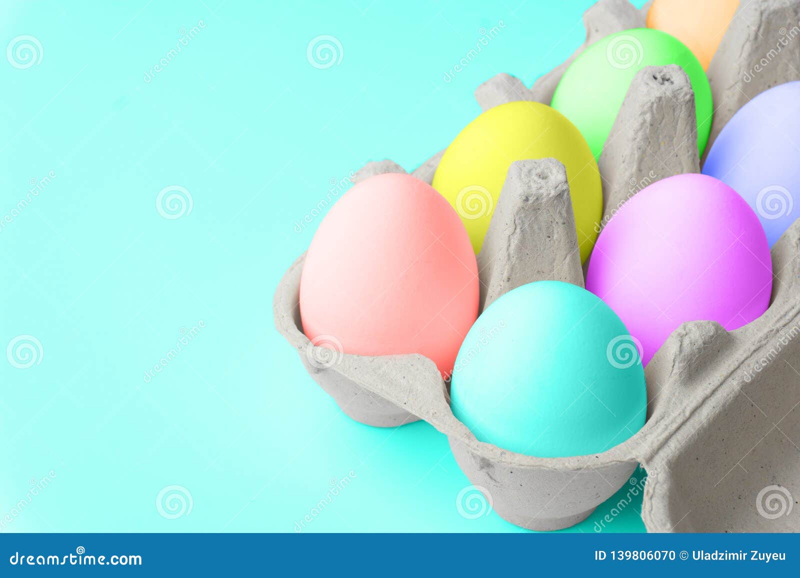 Minimal Concept Easter. Eggs in Neon Colors Stock Photo - Image of ...