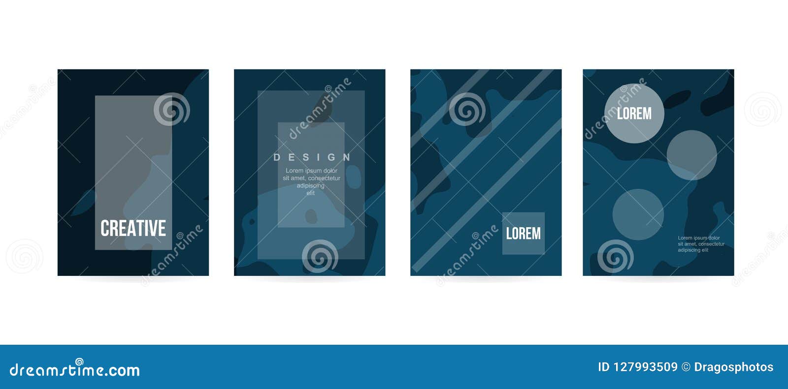 Minimal Cover Concept for Brochure or Card Design Stock Vector ...