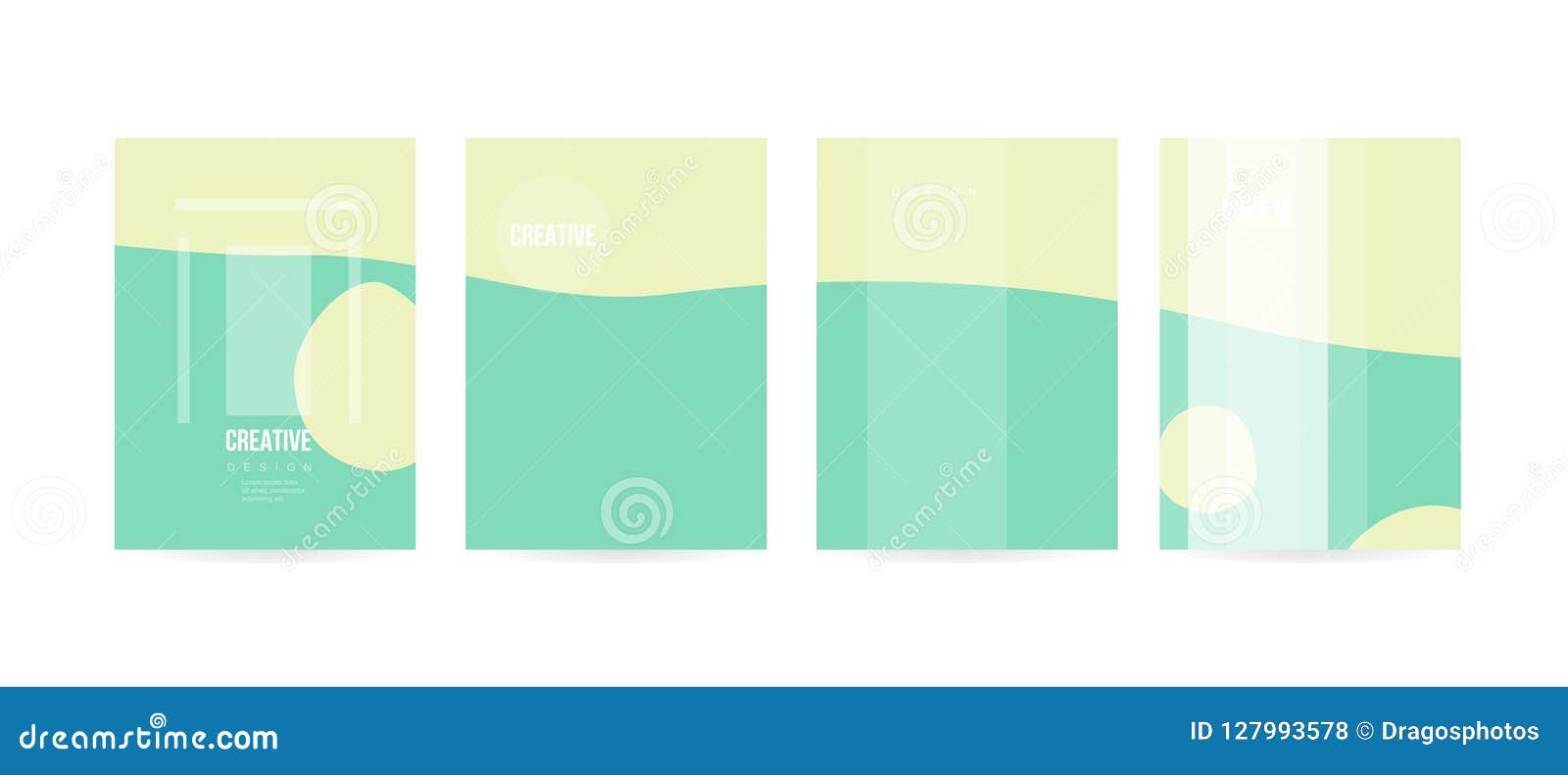Minimal Cover Concept for Brochure or Card Design Stock Vector ...
