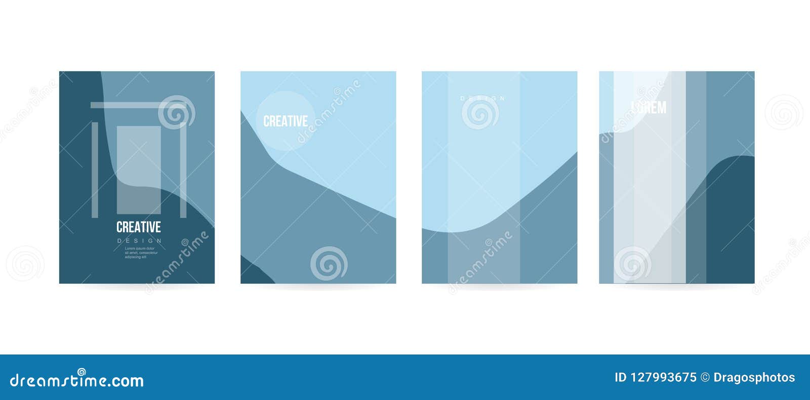 Minimal Cover Concept for Brochure or Card Design Stock Vector ...