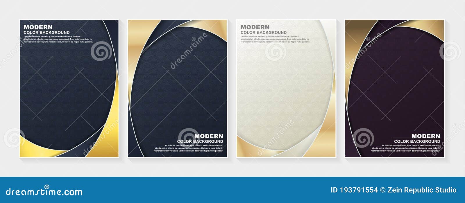 Minimal Cover in Gold. Vector Geometric Abstract Poster Design Stock ...