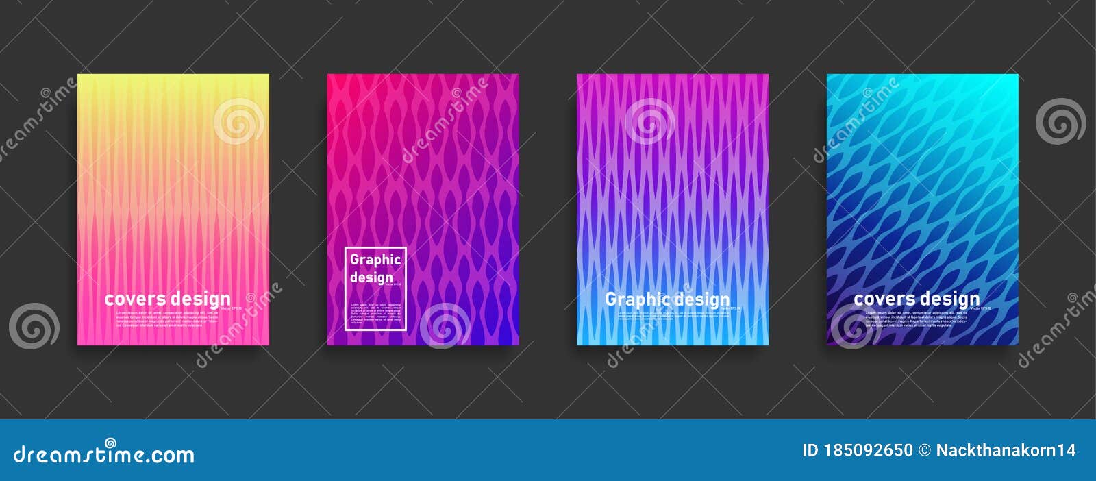 Minimal Covers Design. Colorful Geometric Background Stock Vector ...