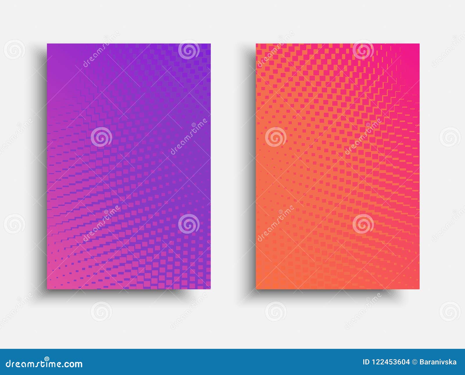 Vibrant gradient brochure stock vector. Illustration of technology ...