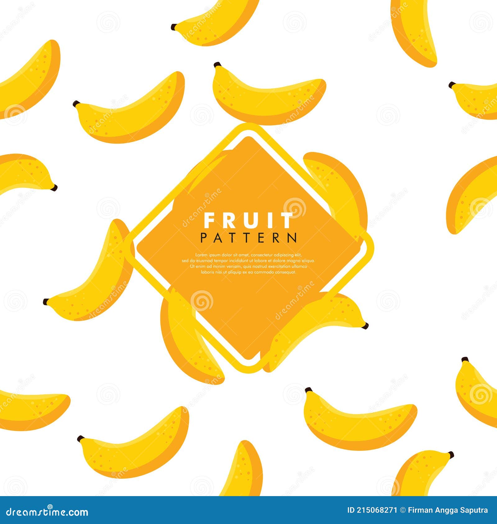 Minimal Creative Banana Fruit Background. Modern Horizontal Composition ...