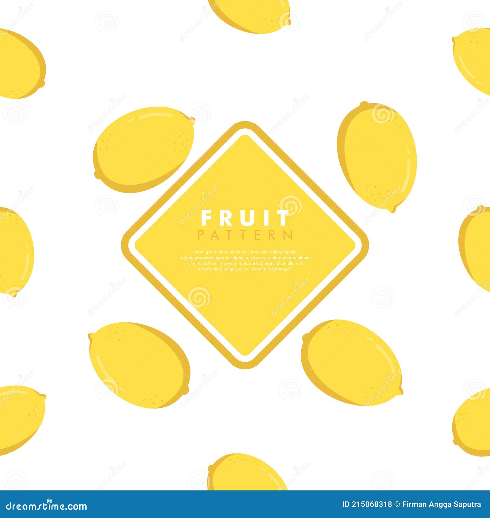 Minimal Creative Lemon Fruit Background. Modern Horizontal Composition ...