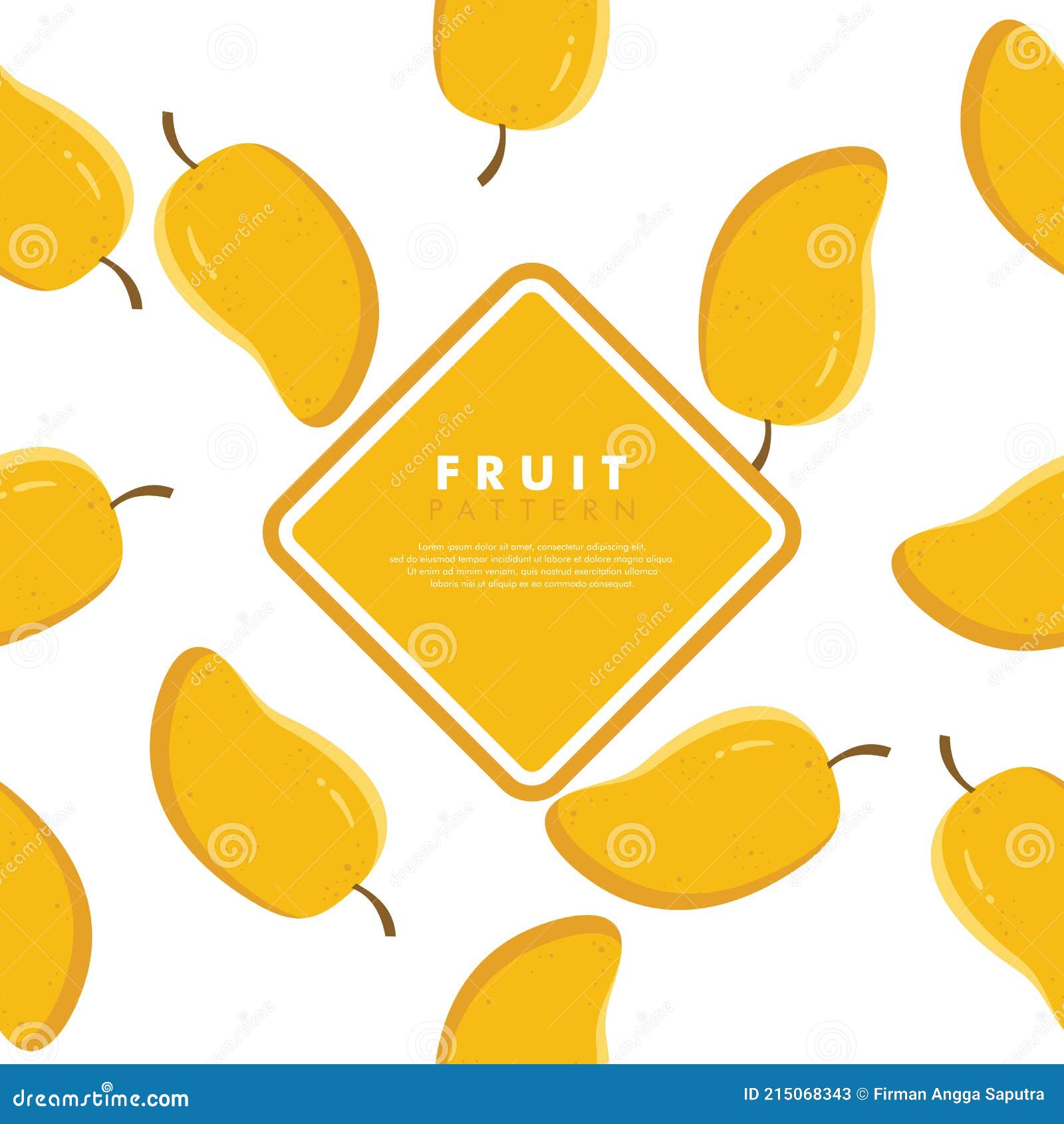 Minimal Creative Mango Fruit Background. Modern Horizontal Composition ...