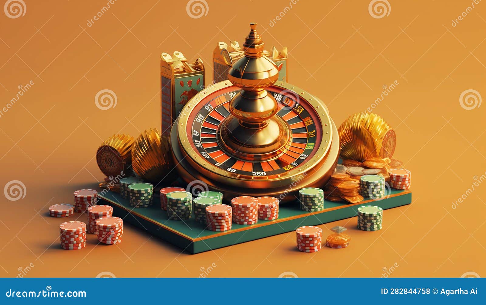 Minimal 3D Casino Objects. Miniature Concept. High Quality Render ...