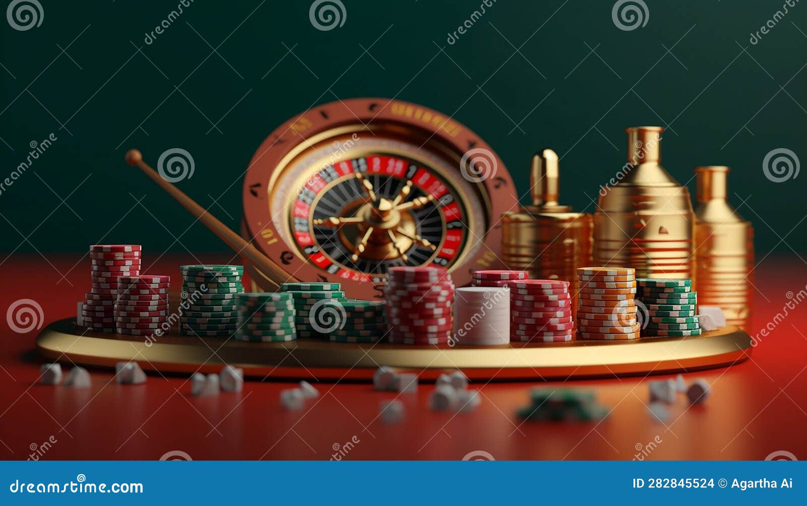 Minimal 3D Casino Objects. Miniature Concept. High Quality Render ...