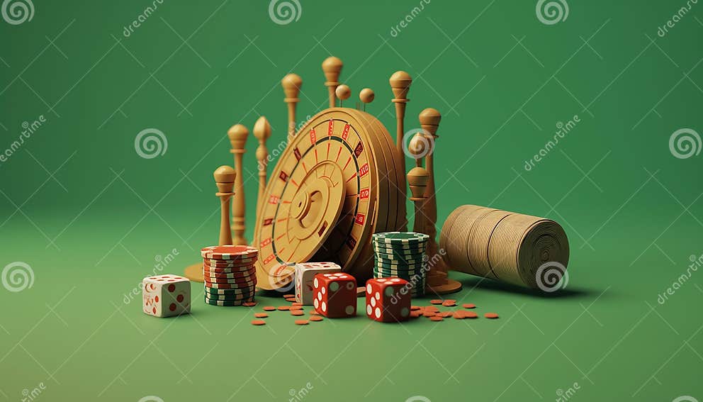 Minimal 3D Casino Objects. Miniature Concept. High Quality Render ...