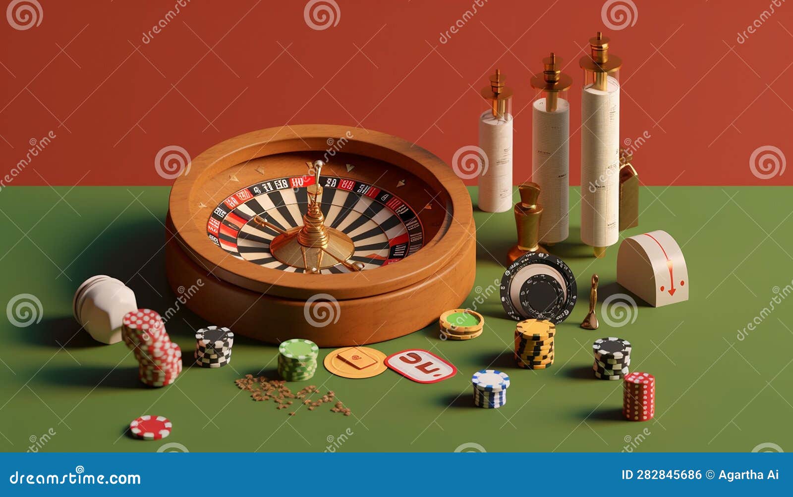 Minimal 3D Casino Objects. Miniature Concept. High Quality Render ...