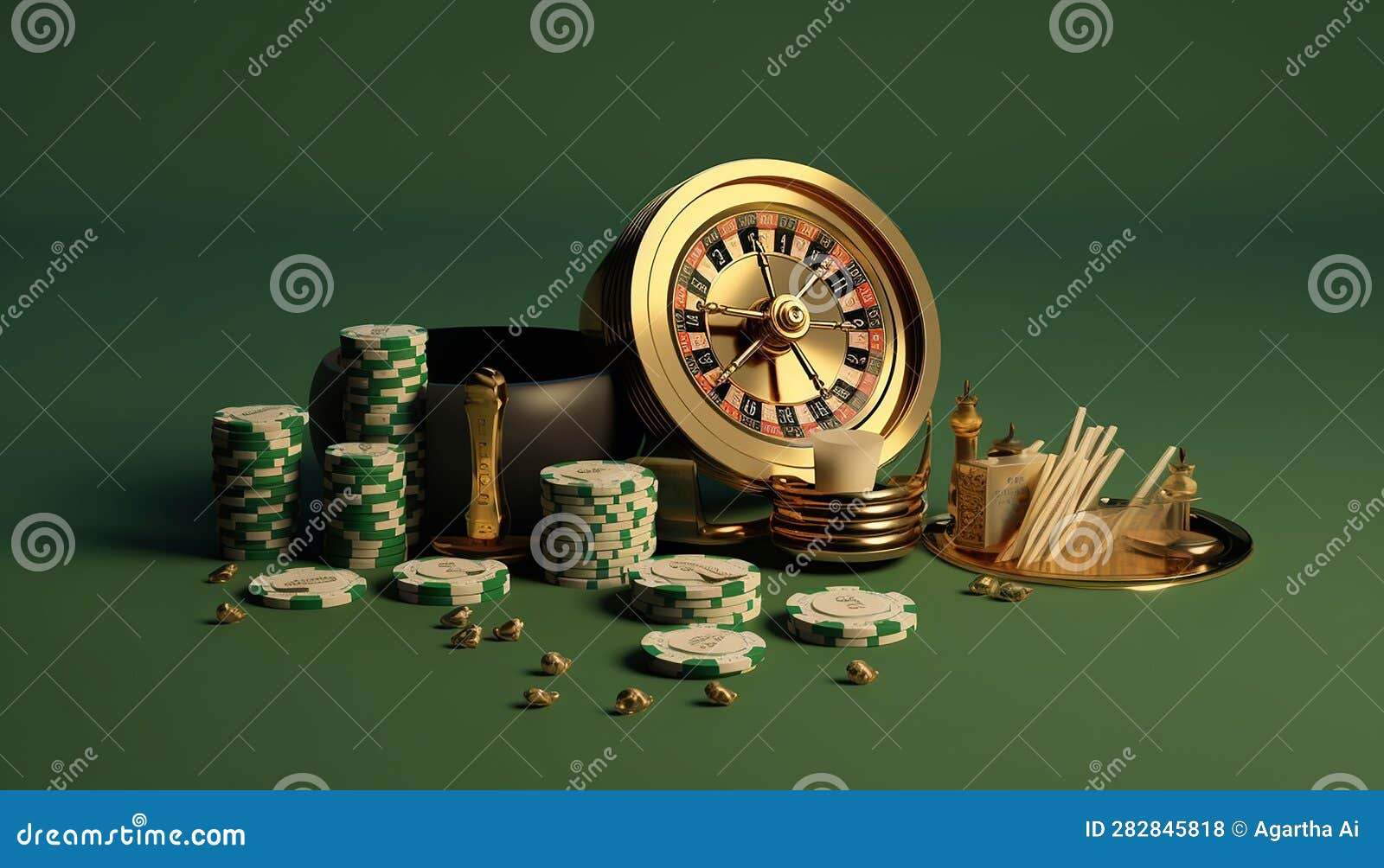 Minimal 3D Casino Objects. Miniature Concept. High Quality Render ...