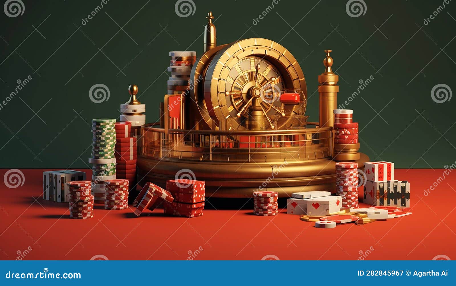 Minimal 3D Casino Objects. Miniature Concept. High Quality Render ...