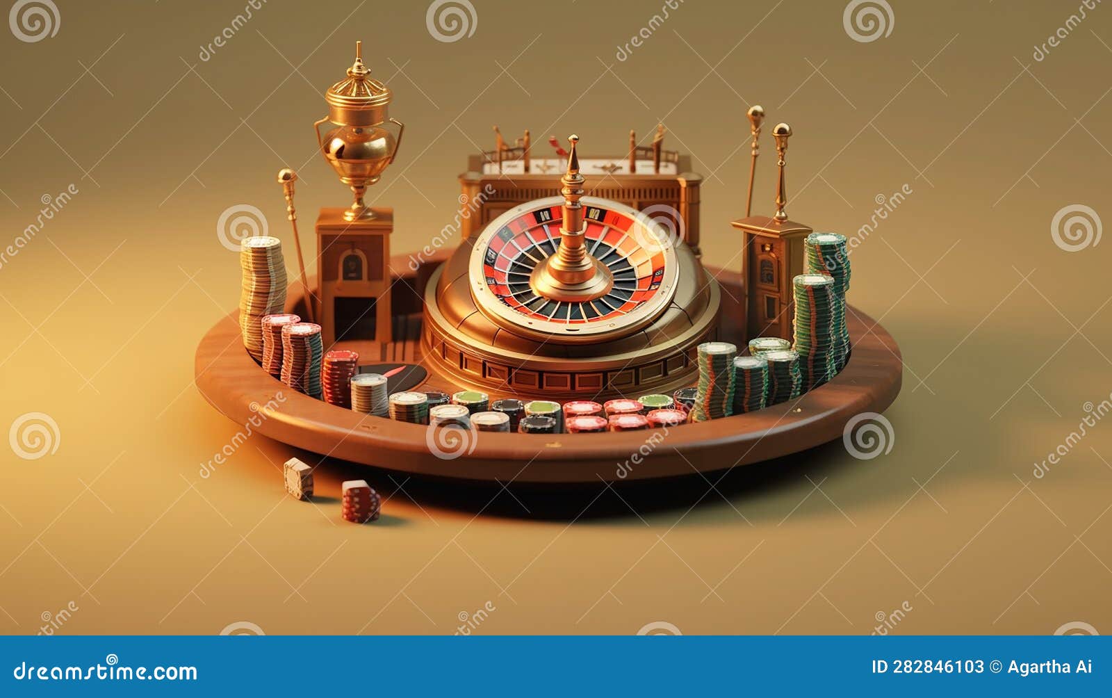 Minimal 3D Casino Objects. Miniature Concept. High Quality Render ...