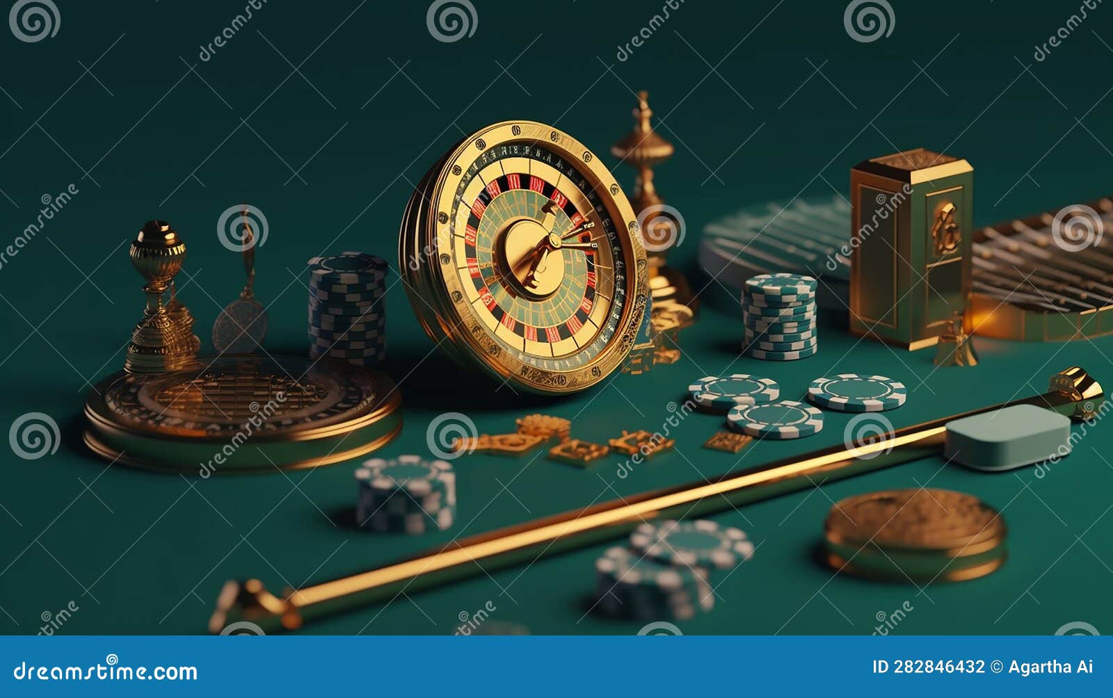 Minimal 3D Casino Objects. Miniature Concept. High Quality Render ...