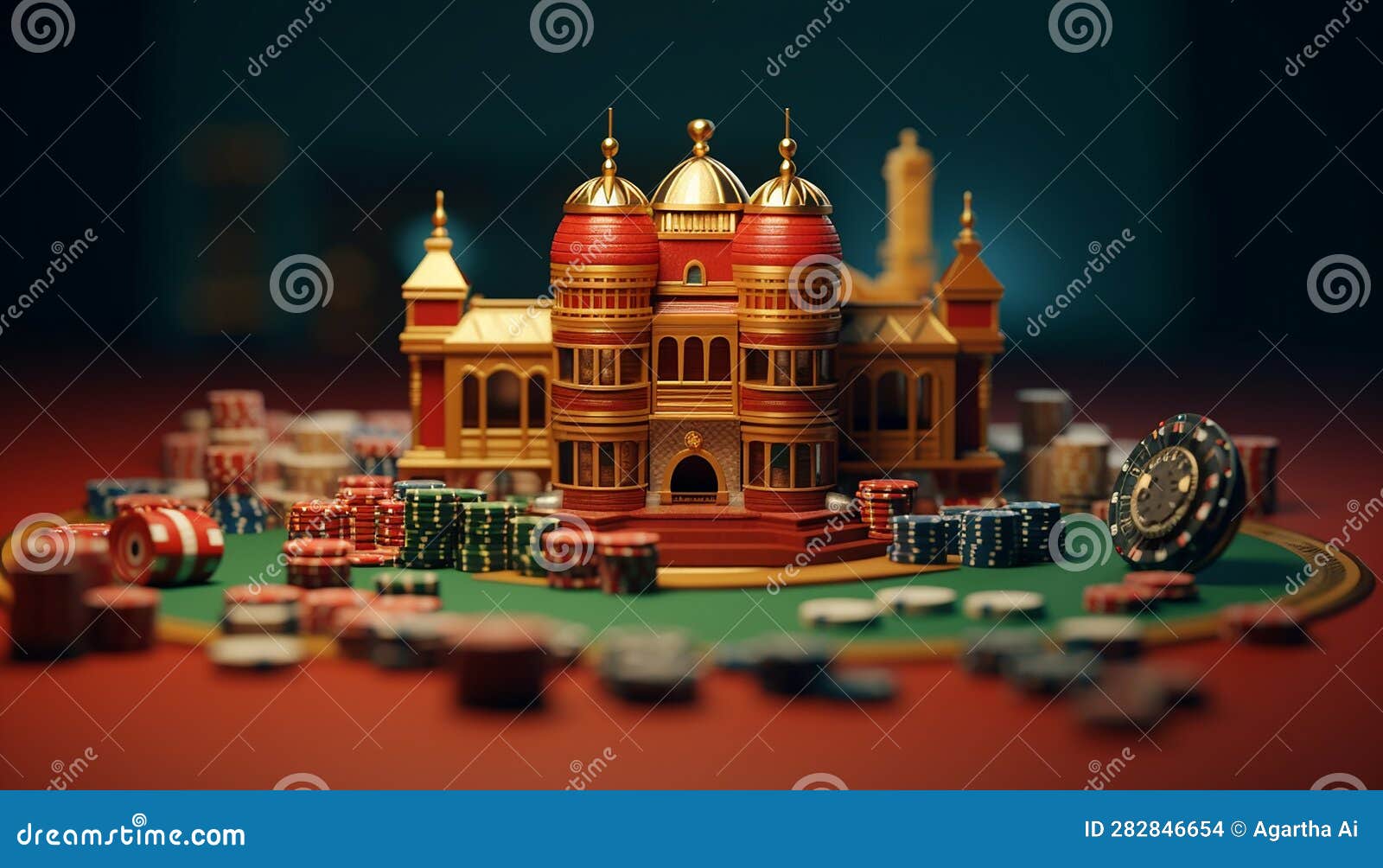 Minimal 3D Casino Objects. Miniature Concept. High Quality Render ...