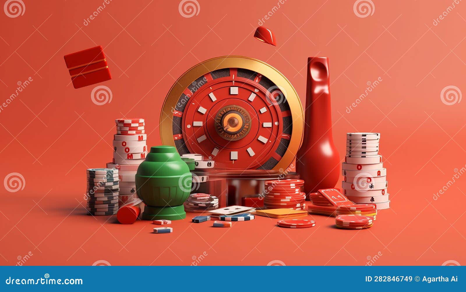 A Miniature Of A High Rise Apartment Building. City Housing. 3D ...