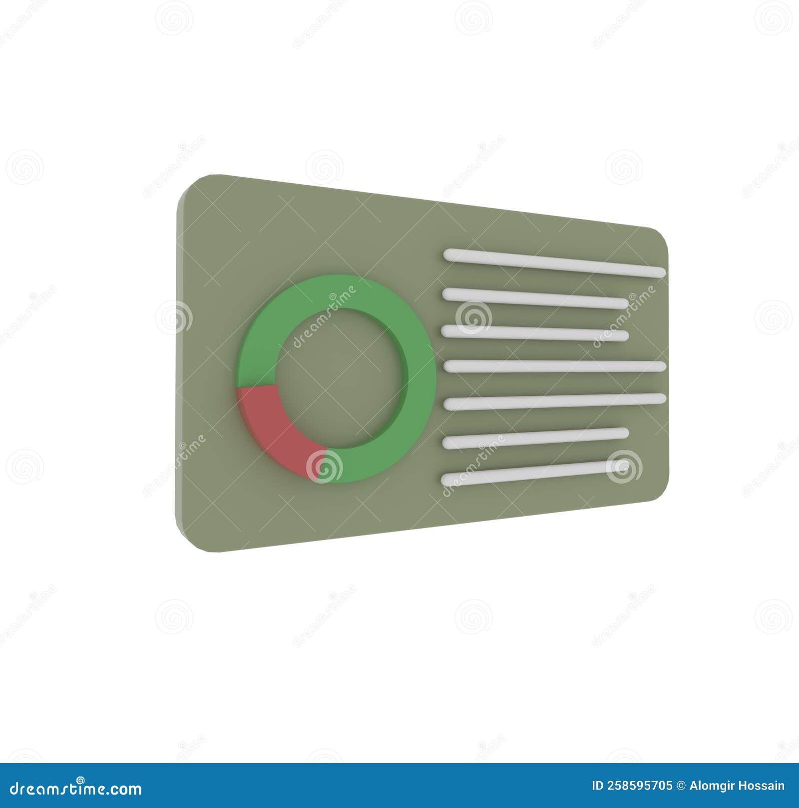 Minimal Progress Bar Part Symbol On Blue Background Royalty-Free ...