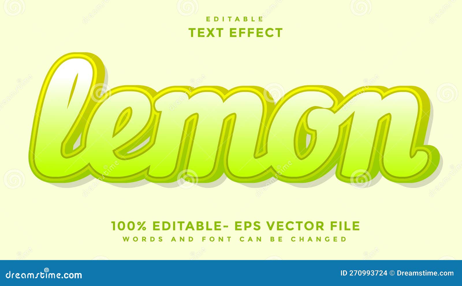 Minimal 3d Lemon Editable Text Effect Design, Effect Saved in Graphic ...