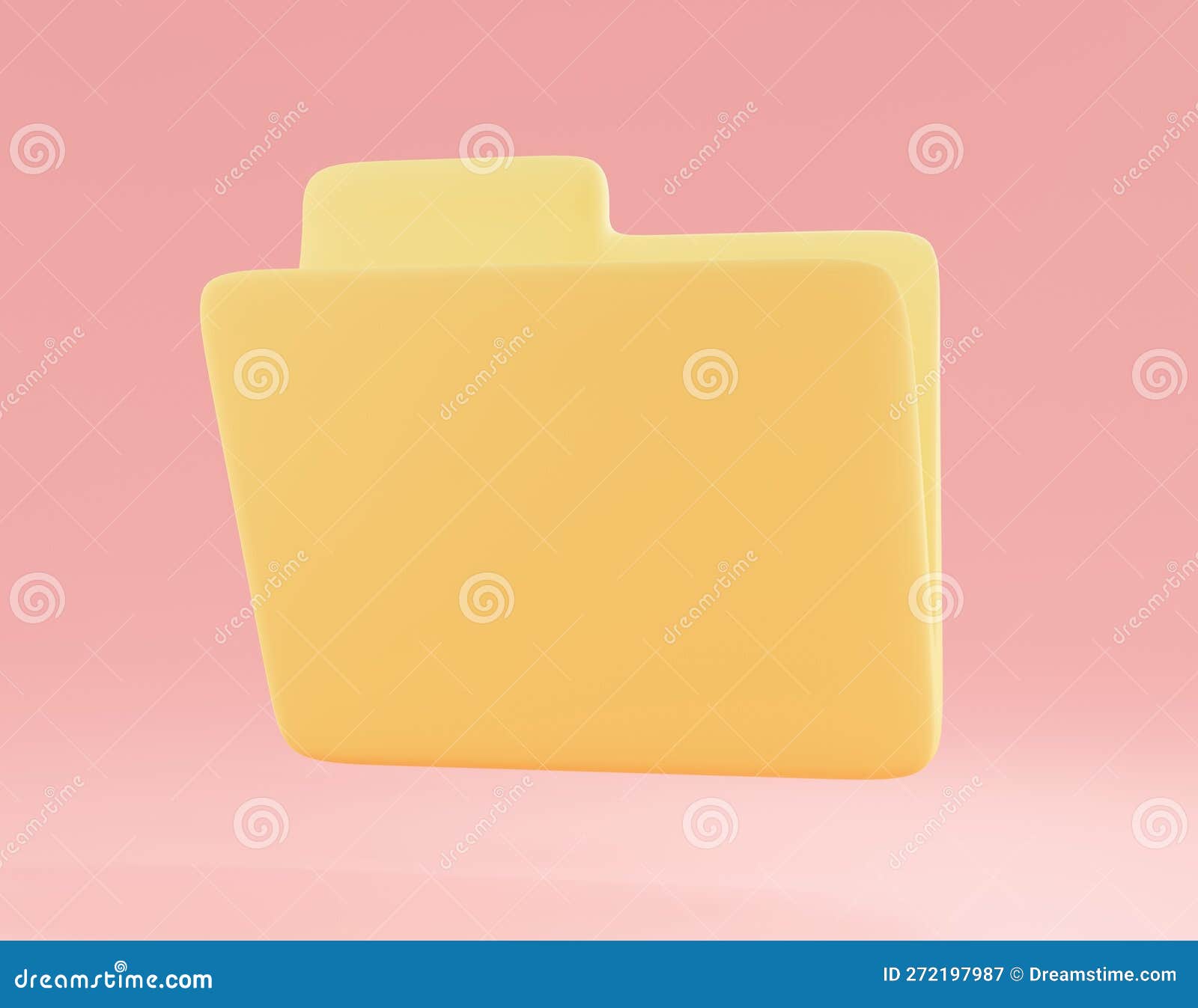 Minimal Document Folder 3d Model Render Stock Image - Illustration of ...