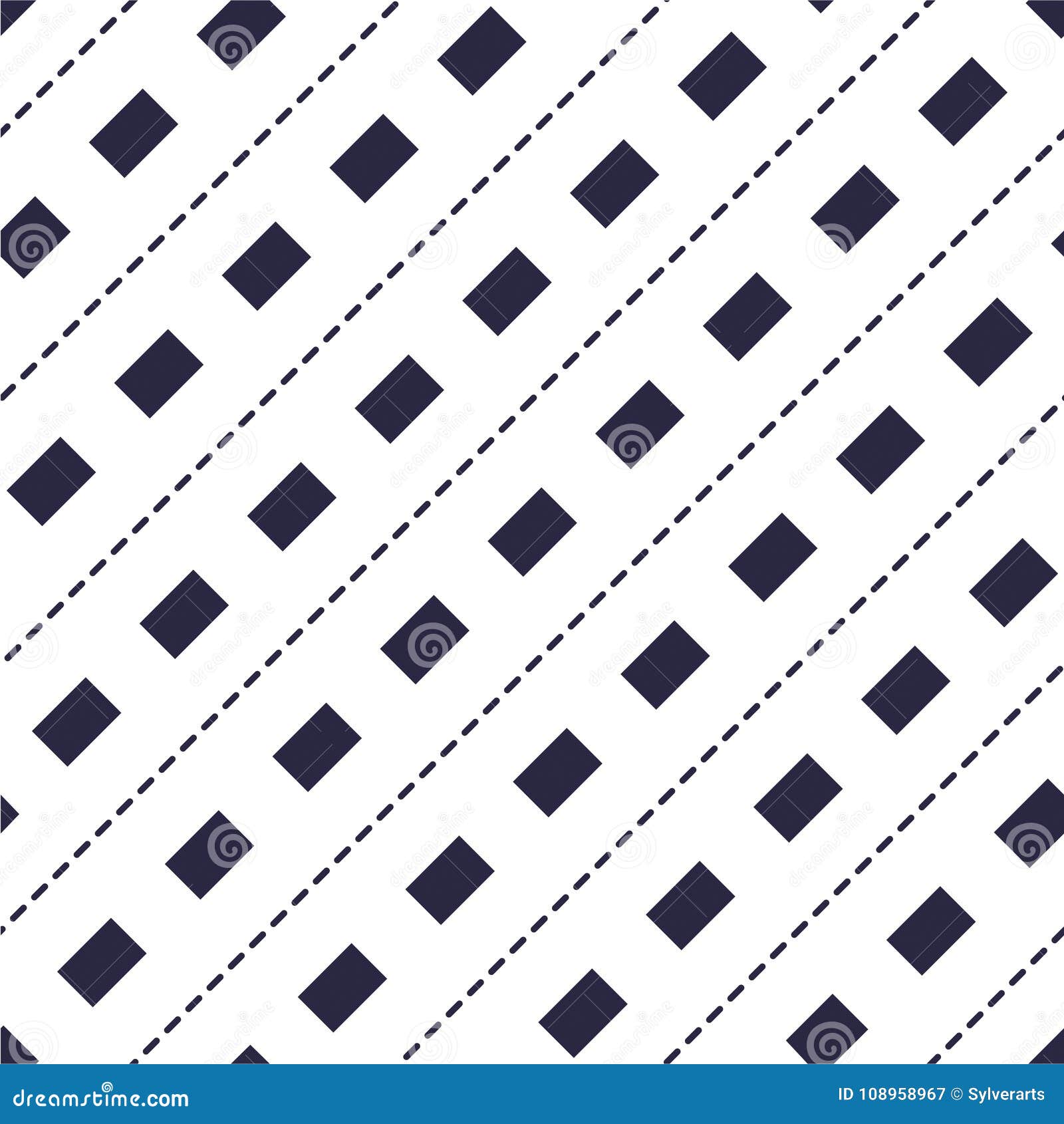 Minimal Dashed Lines Vector Seamless Pattern, Abstract Background ...