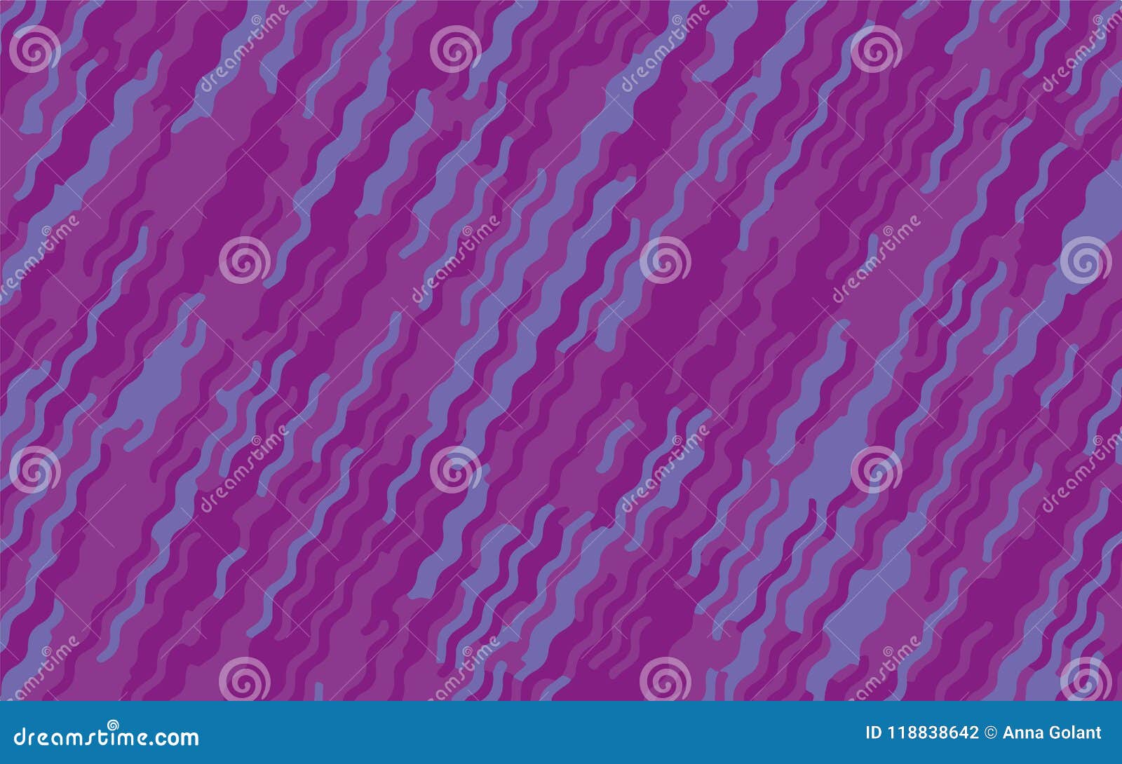 Minimal Design. Abstract Pattern with Wave Lines. Violet Striped ...