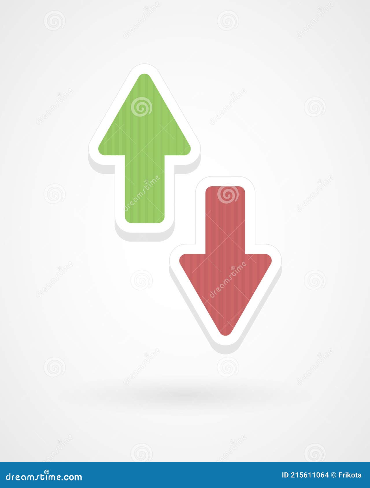 Minimal Diagram. Arrows. Up and Down. Vector Illustration, Flat Design ...