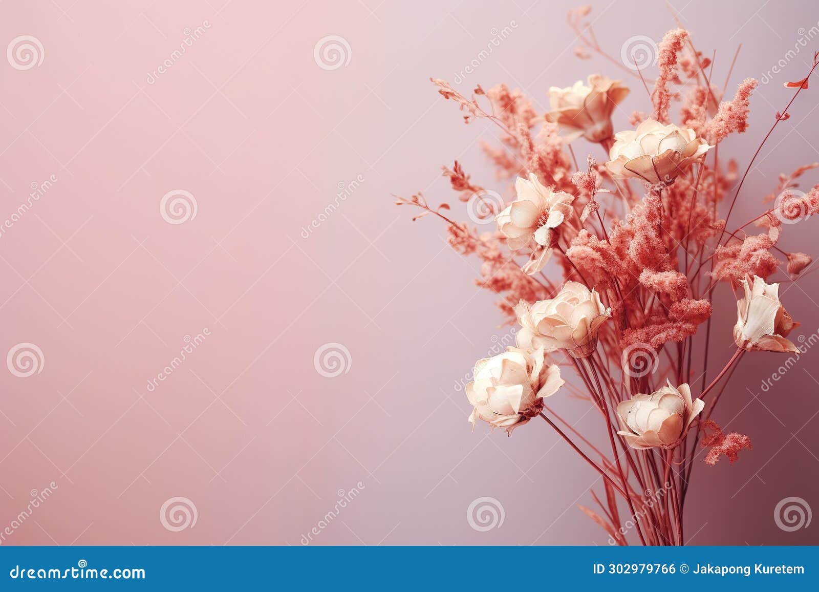 Minimal Dried Honesty Flower Invitation Card. Wedding Boho Save The ...