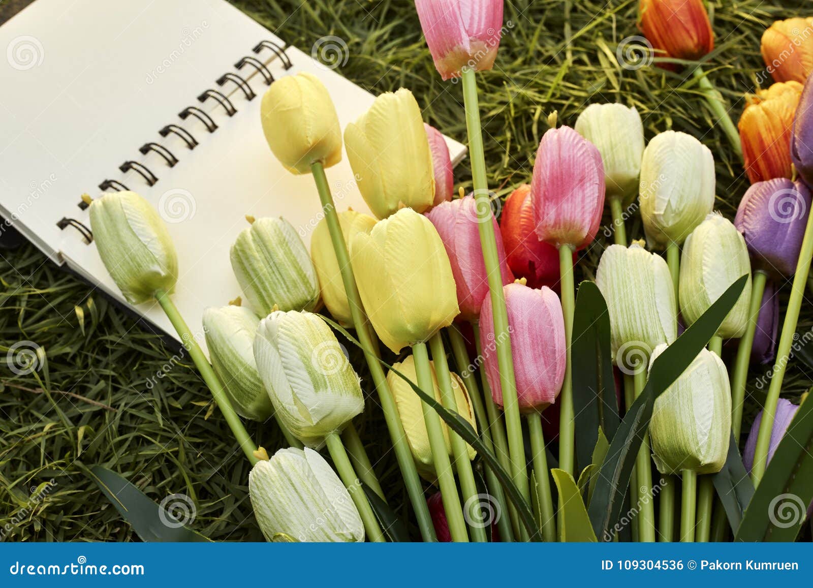 Minimal Easter Spring Flat Lay Stock Photo - Image of bloom, message ...