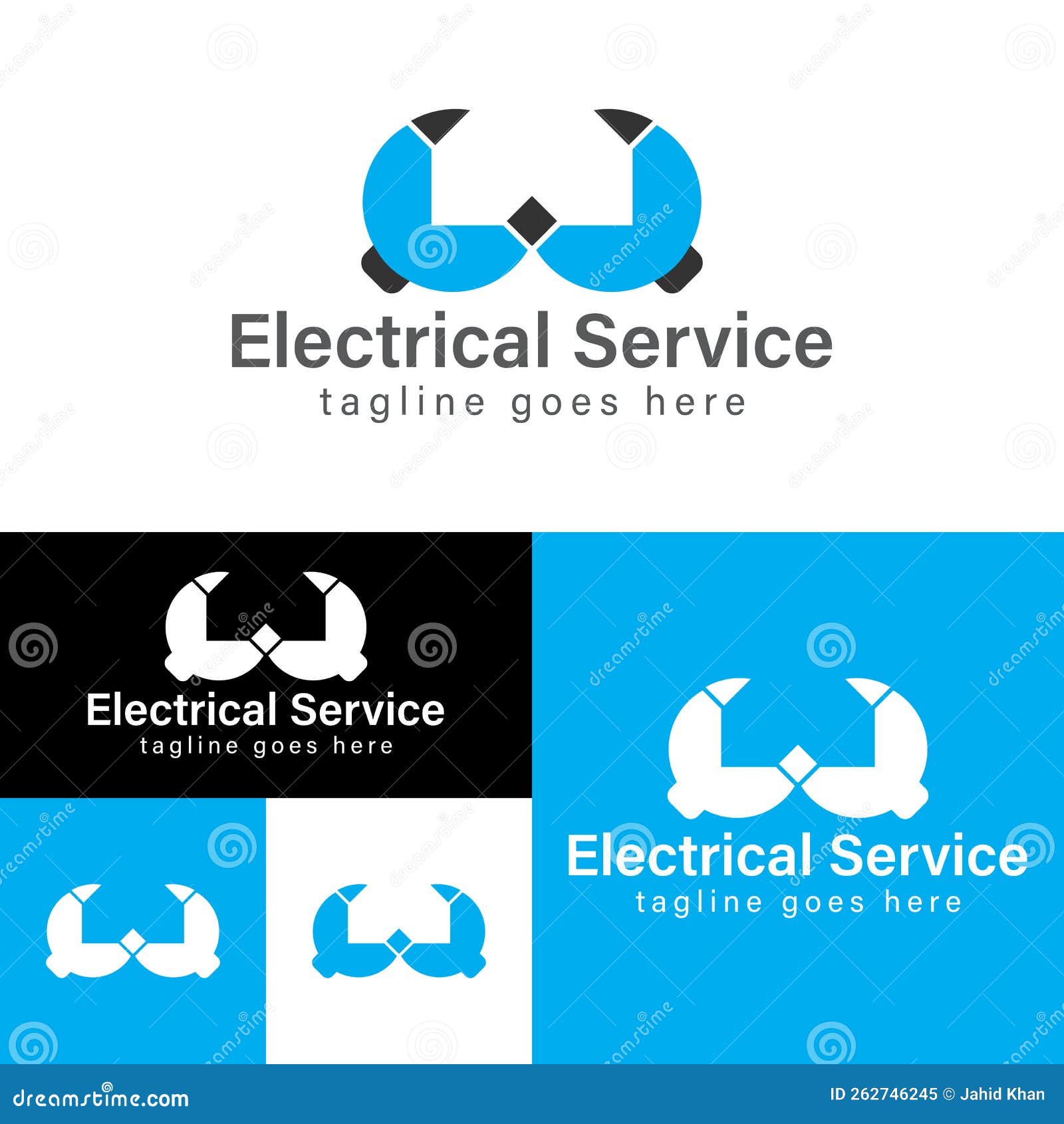 Minimal Electrical Service Logo.Modern Electric Double Plug Logo Stock ...