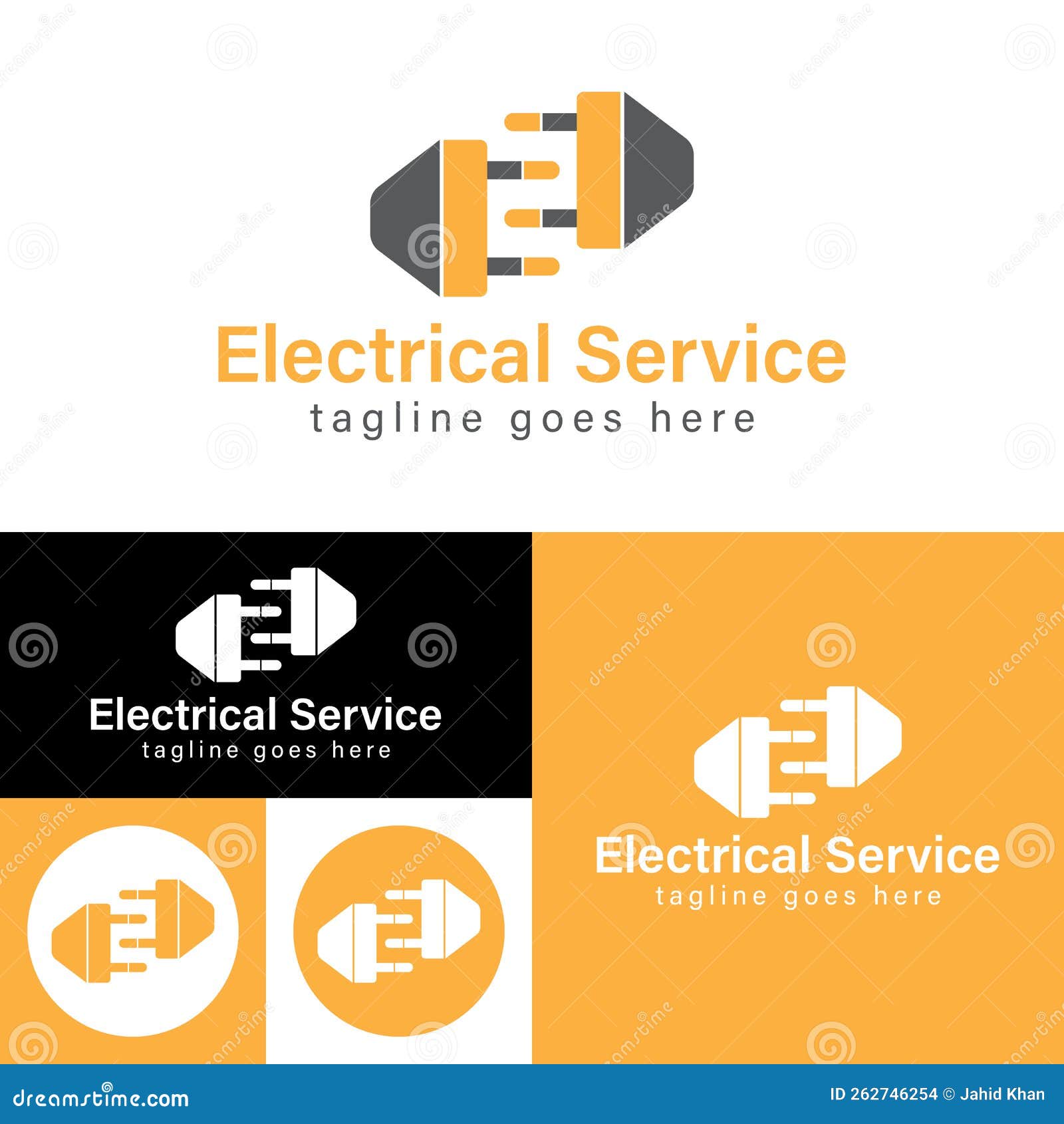 Minimal Electrical Service Logo.Modern Electric Double Plug Logo Stock ...