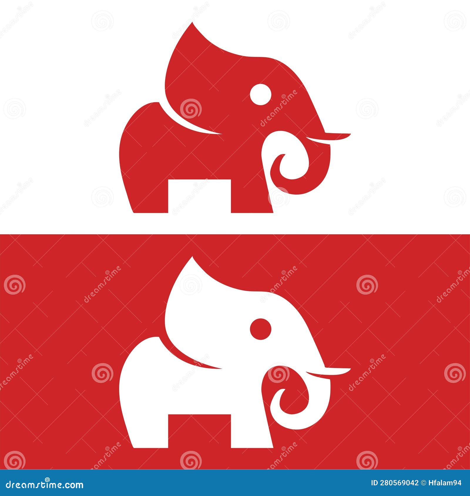 Minimal Elephant Logo,Flat Elephant Blue Vector,simple Sitting Elephant ...