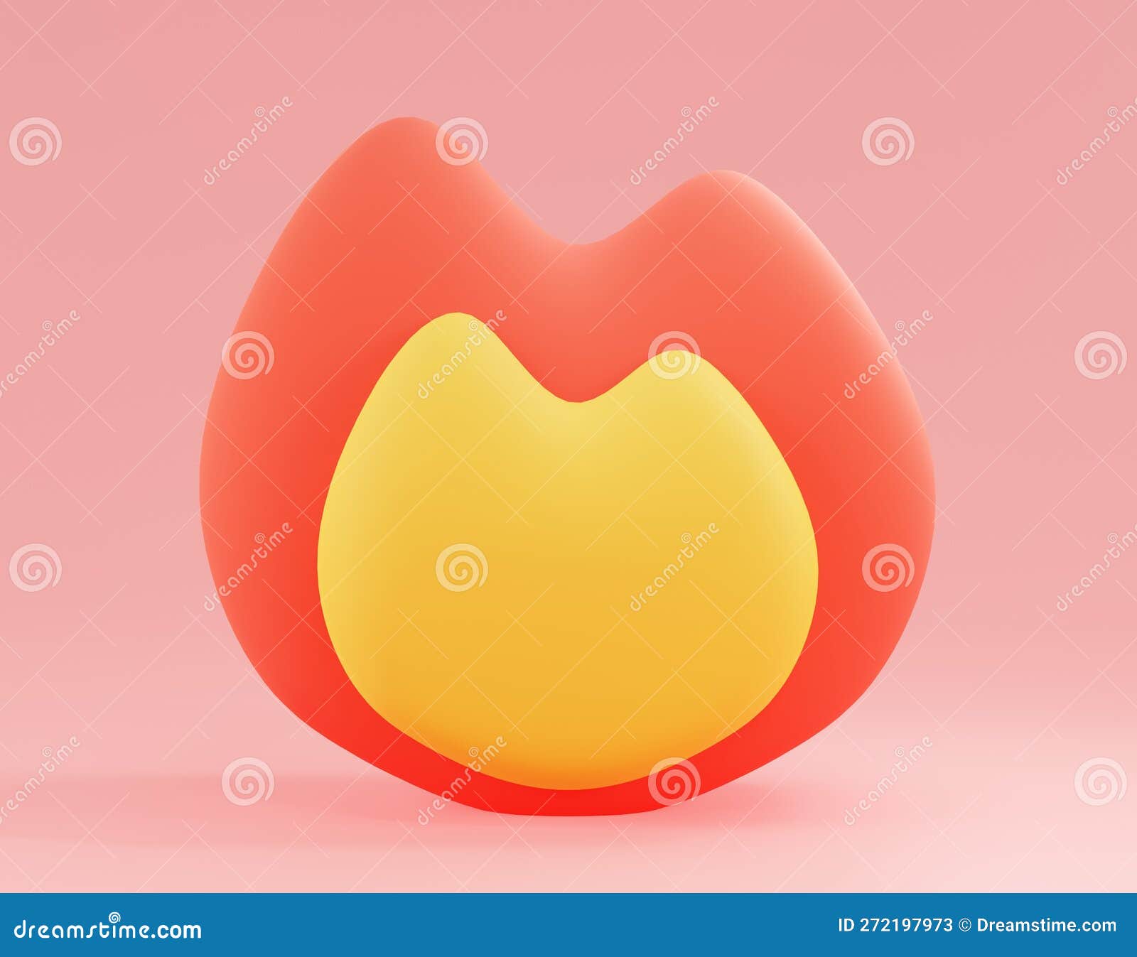 Minimal Ember Icon 3d Model Rendering Royalty-Free Stock Photography ...