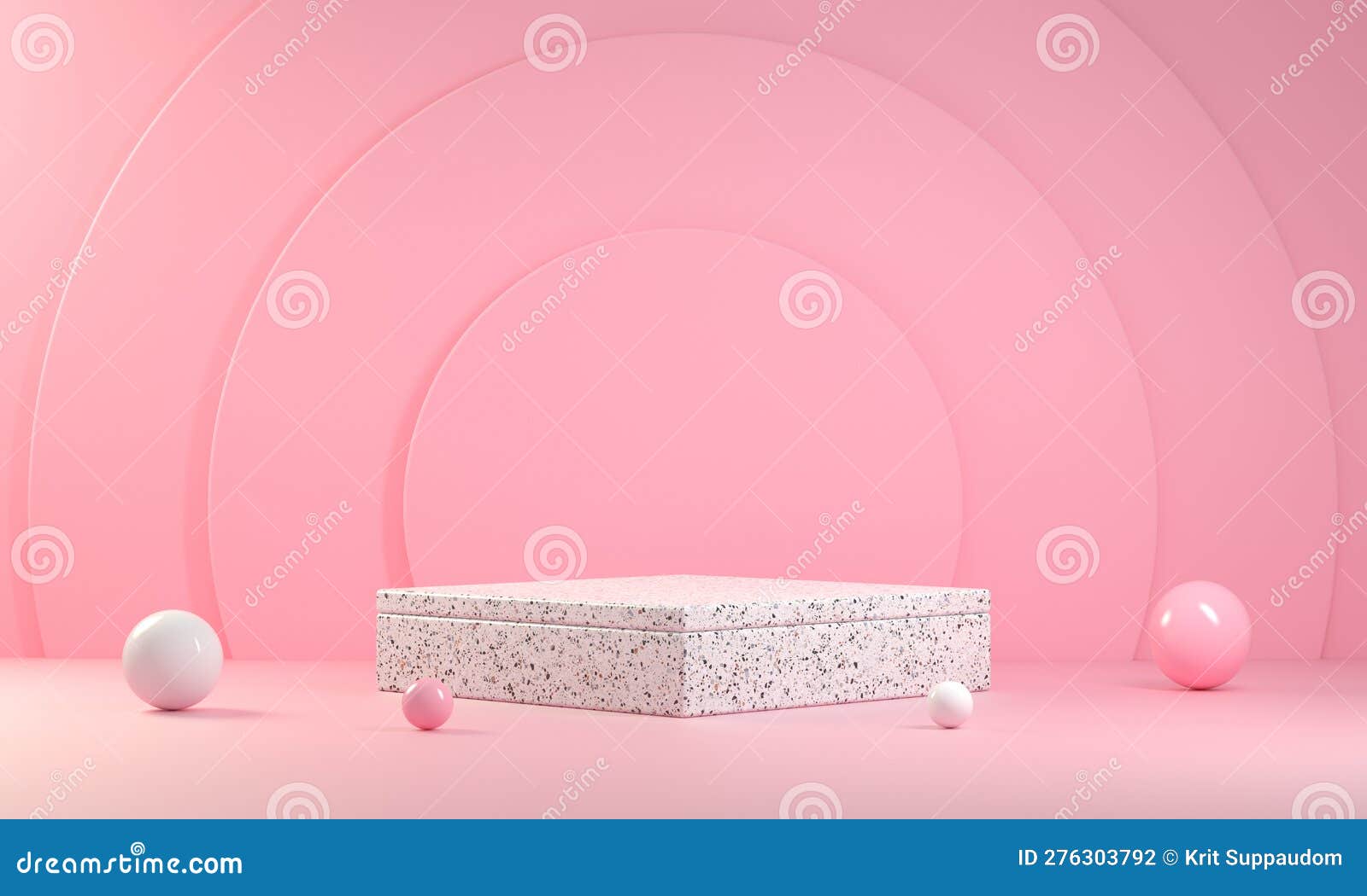 Minimal Empty Mockup Stand Pedestal Pink Pastel Backgrounds 3d ...