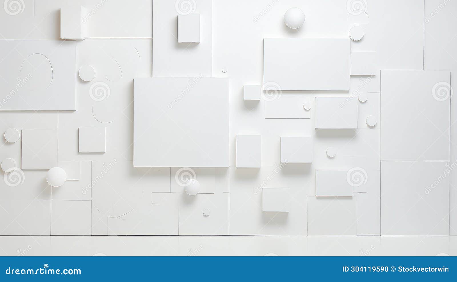 Minimal Empty Shapes Background Stock Illustration - Illustration of ...